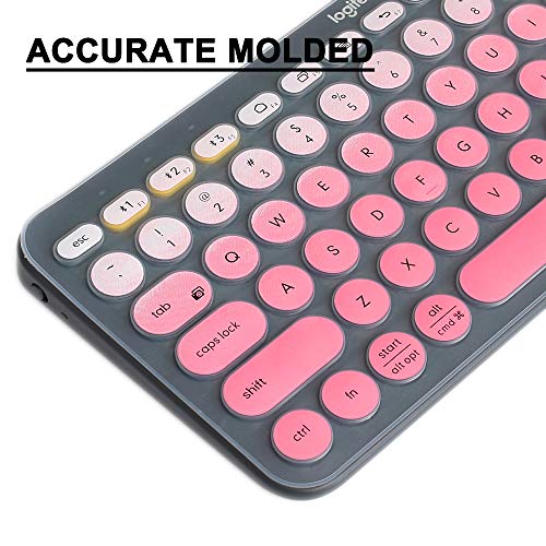 Silicone Keyboard Cover for Logitech Bluetooth Multi - Device Keyboard ...