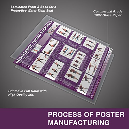 Resistance Tubing Exercises Poster/Chart - Want It All