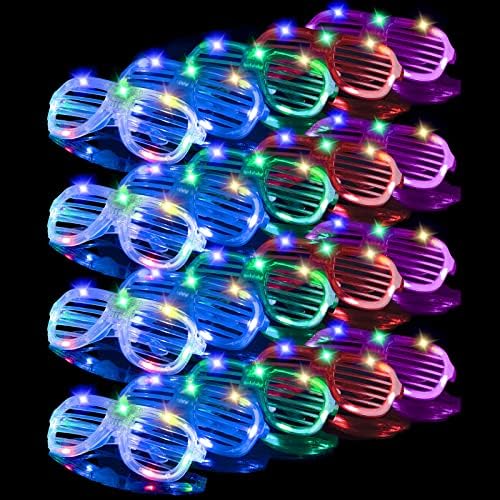 25 Pack LED Glasses Glow Sticks Glasses Halloween Party Favors Supplies ...