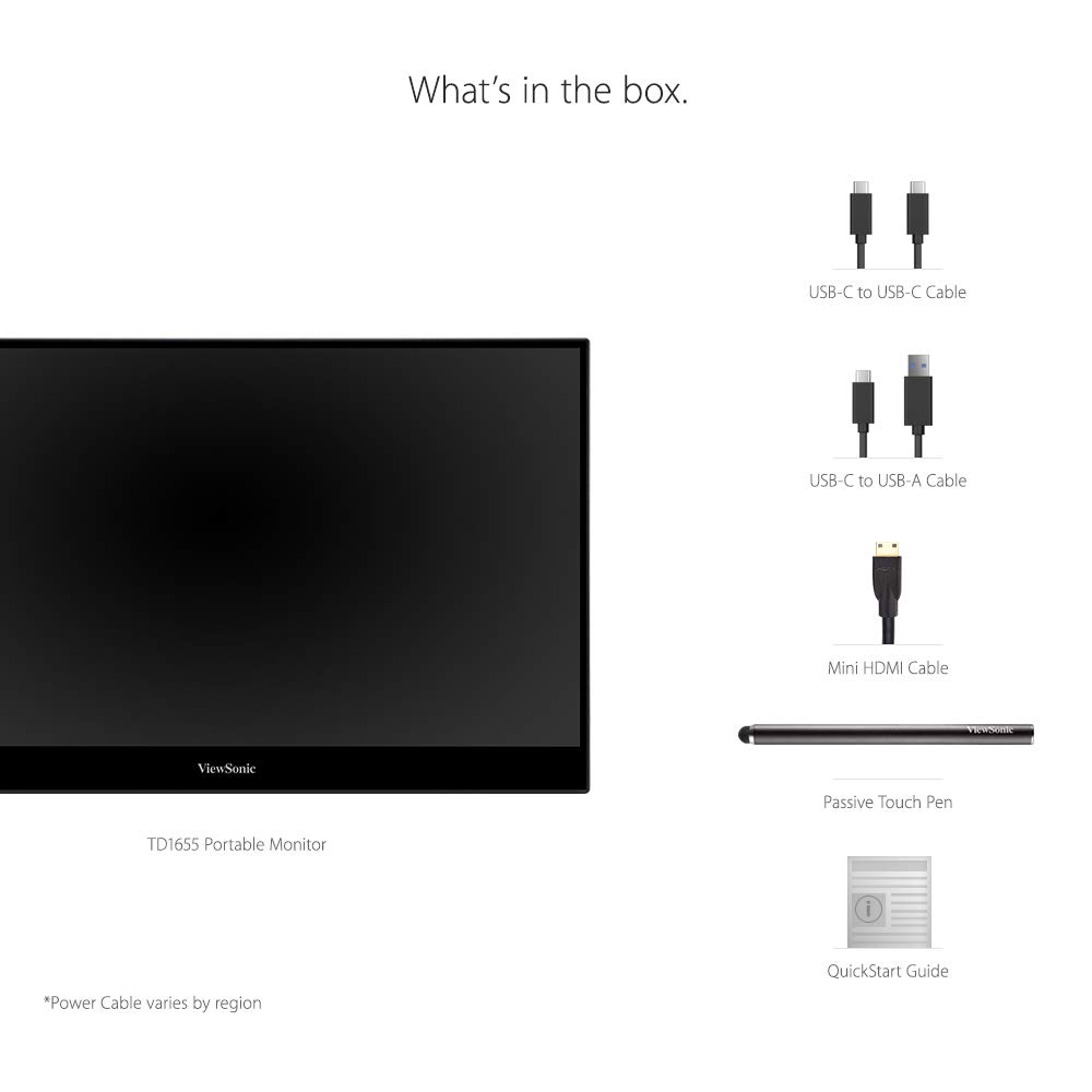 Mua ViewSonic TD1655 15.6 Inch 1080p Portable Monitor with IPS ...