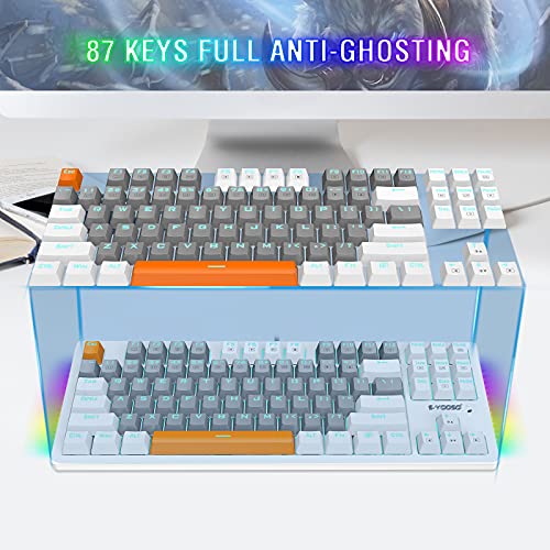 E-YOOSO Mechanical Gaming Keyboard, Wired 75% Mechanical Keyboard with ...