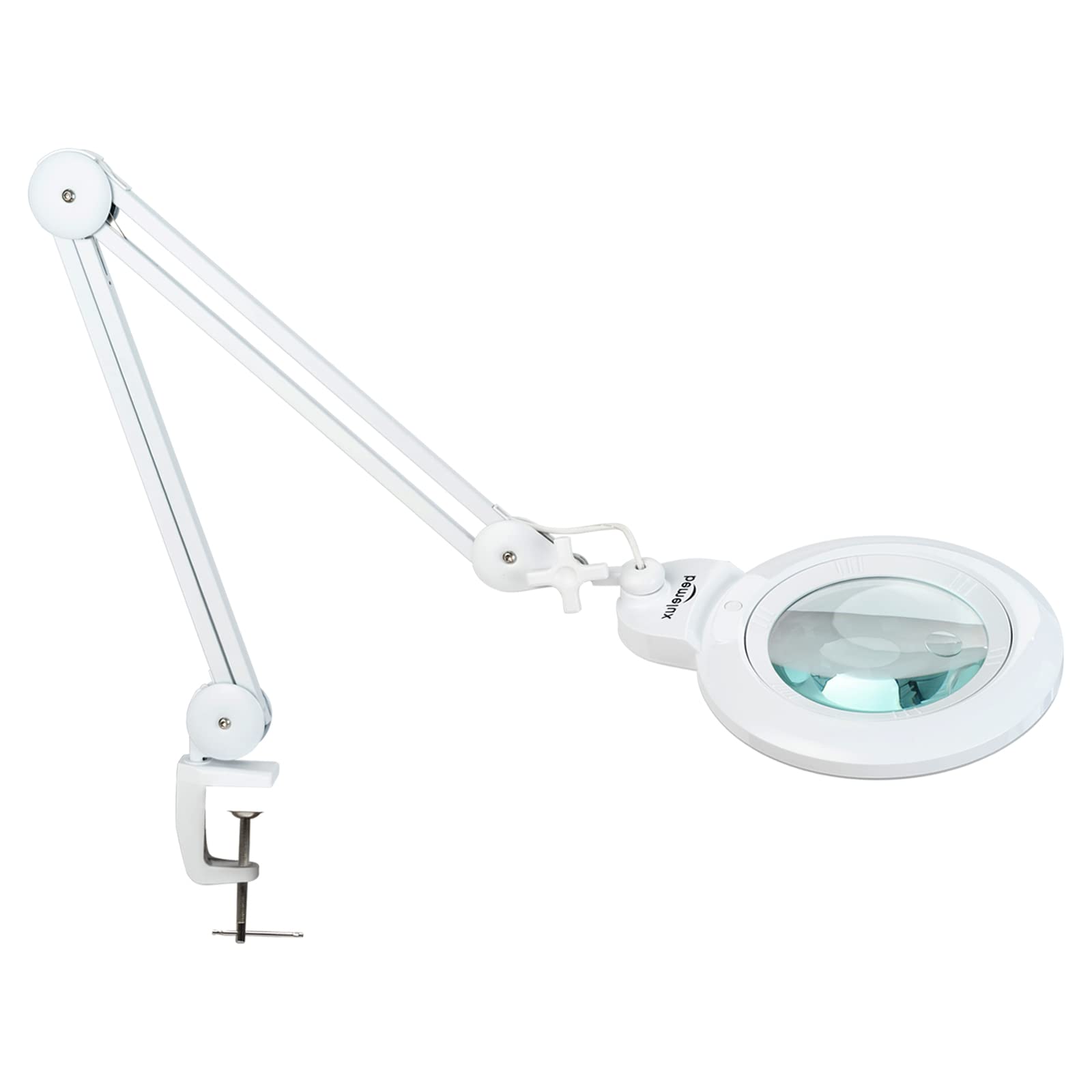 bemelux Bifocals Magnifying Desk Lamp with Clamp, 5 Diopter with 20 ...