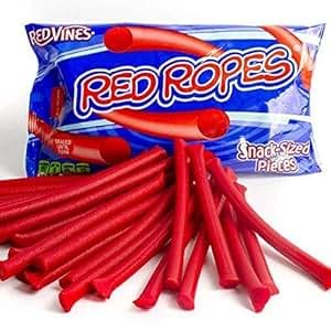 Amazon.com : Red Vines Red Ropes, Classic American Red Licorice Rope ...