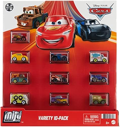Mattel Disney and Pixar Cars Mini Racers Set of 10 Mini Toy Cars ...