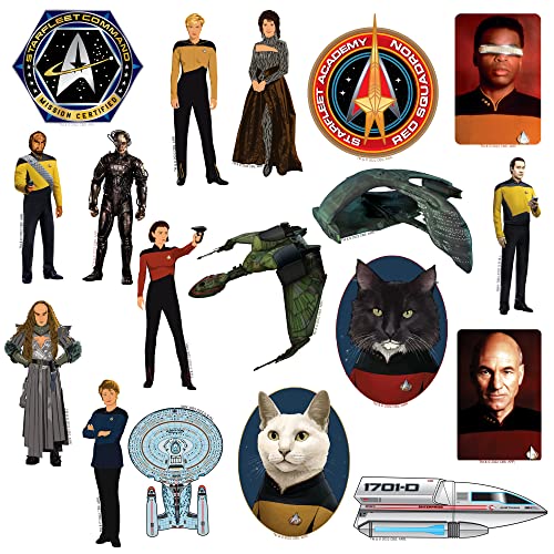 Star Trek The Next Generation Sticker Pack Die Cut Vinyl Large Deluxe ...