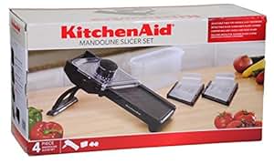 Amazon.com: KitchenAid Mandoline Slicer 4pc Set - Black: Kitchen & Dining