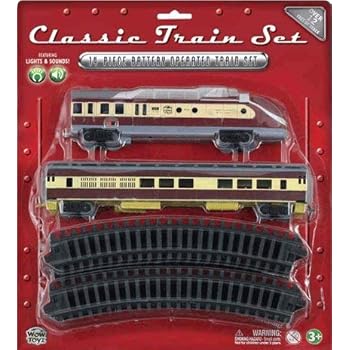 Amazon.com: WowToyz Classic Train Set - Diesel Engine with Passenger ...