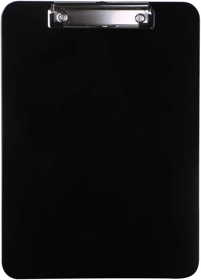 Eagle A4 Size Black Plastic Clipboards, Sturdy Spring Clip, Built-in ...