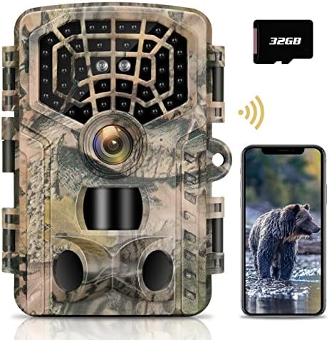 VANBAR Trail Camera, 4K 48MP WiFi Game Camera with Night Vision Motion ...