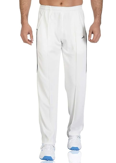 Vector X Striker Mens/Adults Cricket Track Pant/Trouser (White): Amazon ...