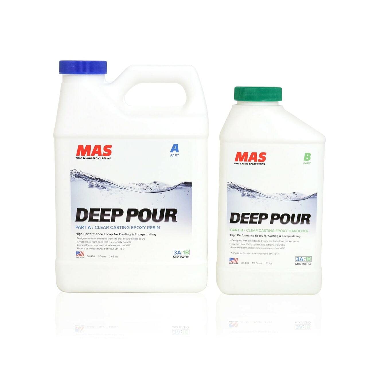 Mua MAS Epoxies Deep Pour Epoxy Resin Kit - Crystal Clear, Slow Curing ...
