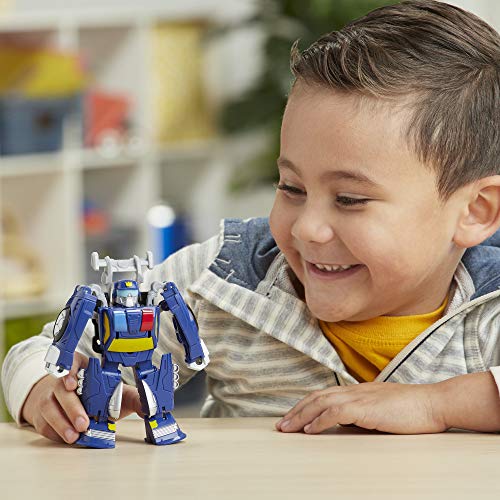 Transformers Rescue Bots Academy Chase The Police-Bot Converting Toy, 4 ...