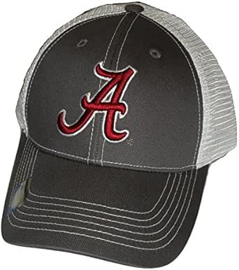 Amazon.com: Alabama Crimson Tide Adjustable Gray Cap Mesh Back Hat ...