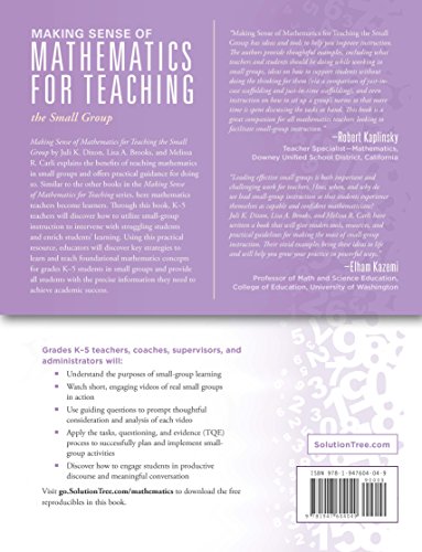 Making Sense of Mathematics for Teaching the Small Group (Small-Group ...
