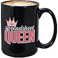 Amazon.com: Accountant Coffee Mug 15 oz, Spreadsheet Queen Funny Data ...