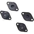 Amazon.com: Jinlanonly M8 Rubber+metal Anti-Vibration Turret Mounts, Rubber-in Shear Floor Mount ...