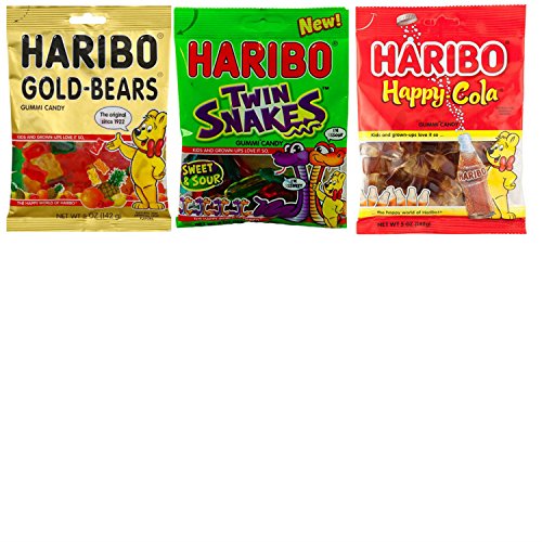 Buy Haribo Gummi Candy Variety Pack. Haribo Happy Cola, Haribo Gold ...
