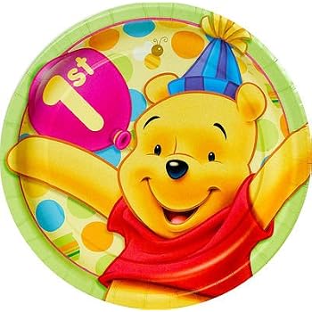 Amazon.com: Disney Winnie The Pooh Plates Set (23cm) 8pcs: Toys & Games