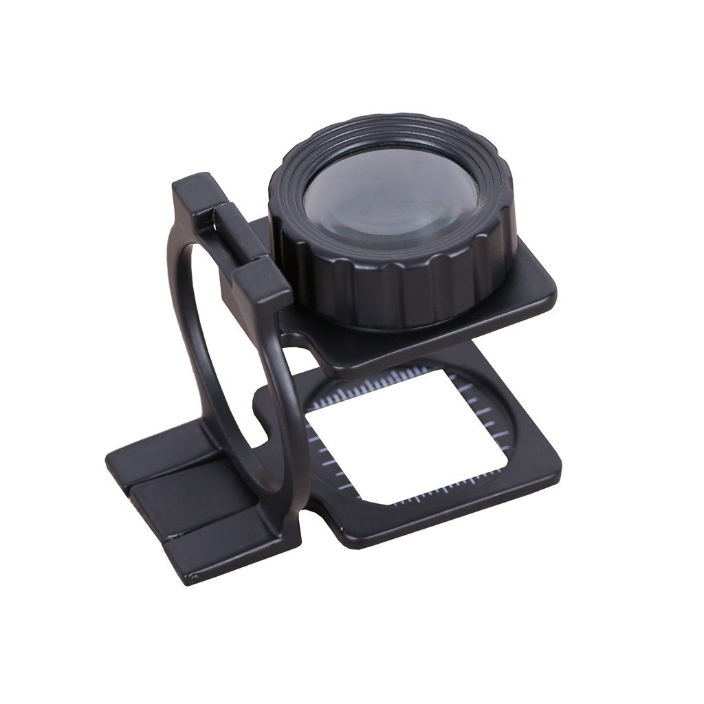 20X Fabric Scale Measure Magnifying Glass Desktop Foldable Magnifier 