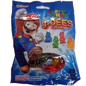 Nintendo Super Mario 3 Dees Gummy Bag 21423: Amazon.com: Grocery ...