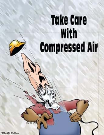 Compressed Air Workplace Safety Poster: Industrial Warning Signs ...