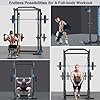 ULTRA FUEGO Pro Smith Machine Power Cage Rack Home Gym System with ...