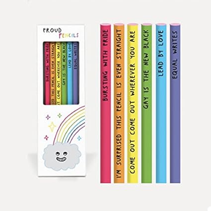 Sharp and Blunt Pencil set - Proud. Set of six pencils: Amazon.co.uk ...