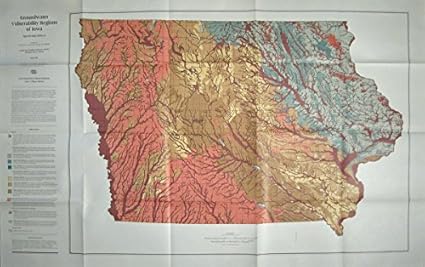 Map - Groundwater Vulnerability Regions of Iowa: Amazon.com: Industrial ...