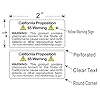 FirstZi California Proposition 65 Warning Labels - 2x1 Inch 500 Labels ...