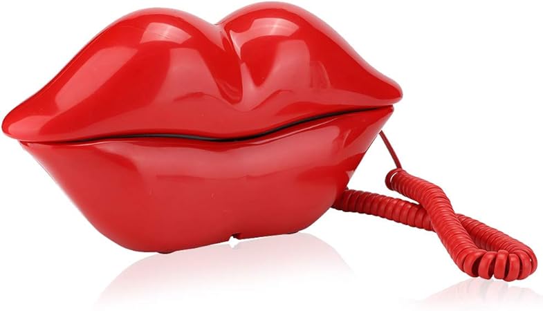 Amazon.com: Cute Desktoop Landline Telephone, Funny Lip Shape Phone ...