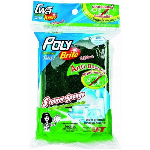 POLY BRITE SCOURER SPONGE ANTI-BACTERIA Top products Sponges in amz with coupon save price ...