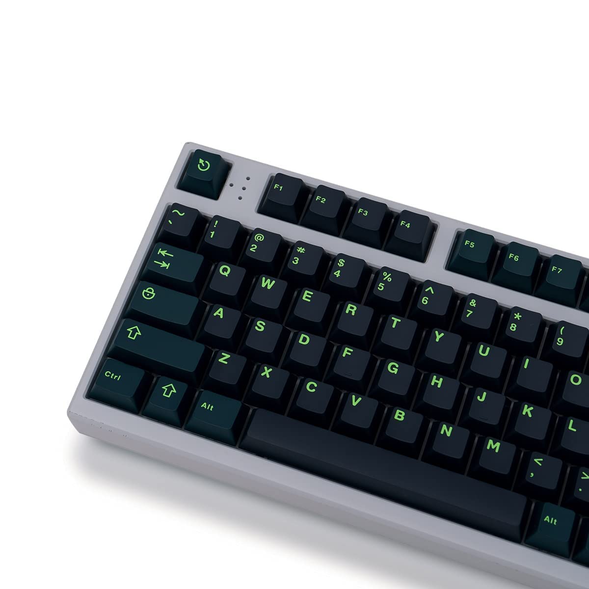 Mua Black Green Keycaps Set 253 Keys Cherry Profile Doubleshot Custom ...