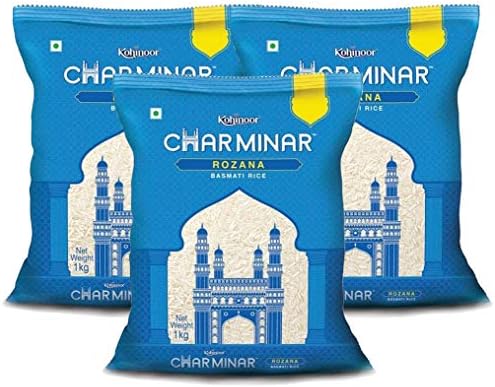 Kohinoor Charminar Rozana Basmati Rice, 1 Kg (Pack of 3) price in UAE ...
