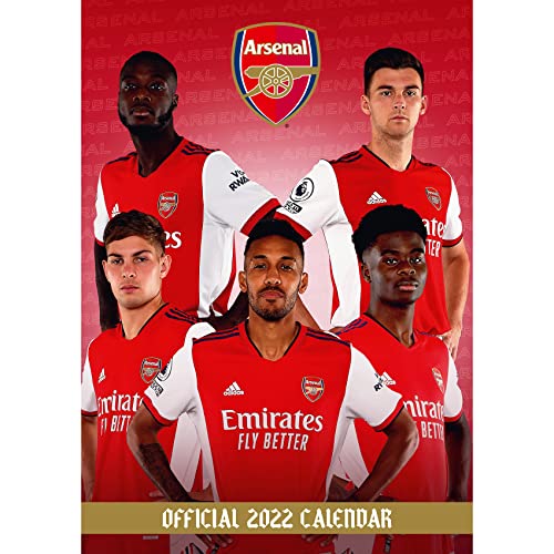 Buy Official Arsenal Football Club 2022 - Month To View A3 Wall (The ...