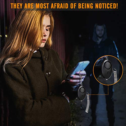 Personal Sound Alarm Keychain for Self-Defense-5-Pack Multifunctional ...