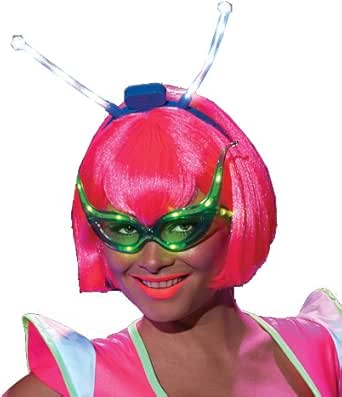 Amazon.com: Rubie's Costume Alien Raver Wig With Led Boppers, Multi ...