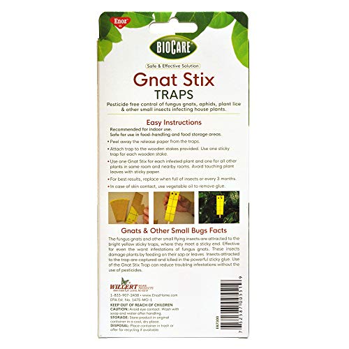 Enoz BioCare Gnat Stix for Fungus Gnats and Aphids, Pest Control for ...