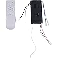 uaelua Universal Ceiling Fan Remote Control Kit Replacement, 6-Speed & Timing, Remote ...