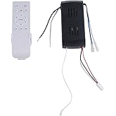 Universal Ceiling Fan Remote Control Kit Receiver Replacement, 6-Speed & Timing, Remote ...