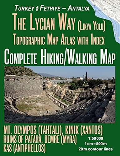 The Lycian Way (Likia Yolu) Topographic Map Atlas with Index 1:50000 ...