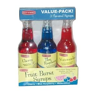 Amazon.com : Slushie Express Syrup Fruit Burst Flavors Value Pack- 3 ...