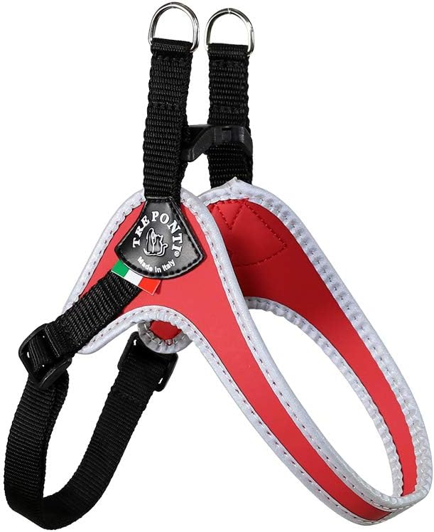 Tre Ponti Fibbia Small Dog Harness with Adjustable Belly Strap, 4 cm ...