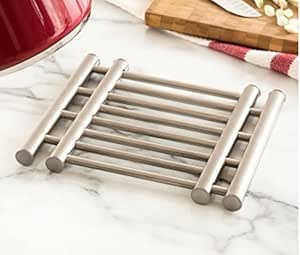 Amazon.com: Stainless Steel Expandable Trivet - Expands from 8" to 14.5 ...