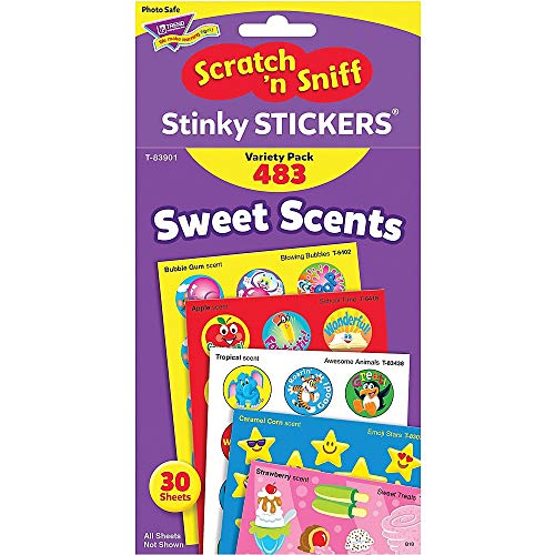 Trend Enterprises Sweet Scents Scented Scratch N Sniff Stinky Stickers Fun For Rewards