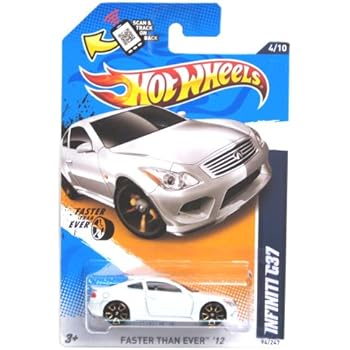 Amazon.com: Hot Wheels Infiniti G37 Black 2012 Faster Than Ever Card 94 ...