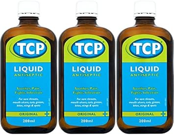 TCP Antiseptic Liquid 200ml x 3 Packs: Amazon.co.uk: Health & Personal Care