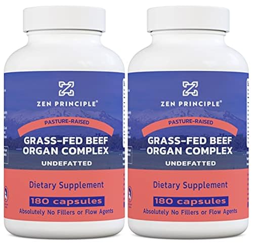 Zen Principle Grass Fed Beef Organs - Desiccated Liver, Heart, Kidney ...