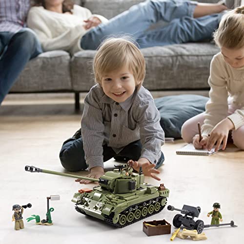 Sluban WWII-Medium Tank M26E1/Super Pershing Building Blocks Toy, 2 in ...