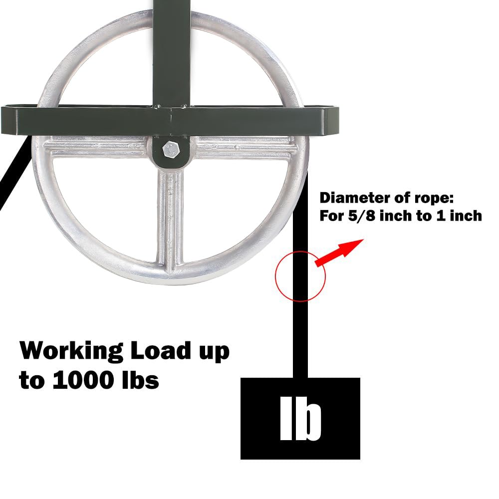 Mua POPMOON Scaffold Hoist Pulley 12" Scaffolding Wheels Aluminum ...