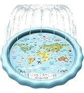 Amazon.com: SplashEZ 3-in-1 Splash Pad, Sprinkler for Kids and Wading ...